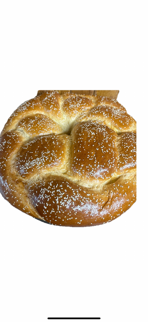 2 lbs braided round tsoureki – Liberty Greek Pastries